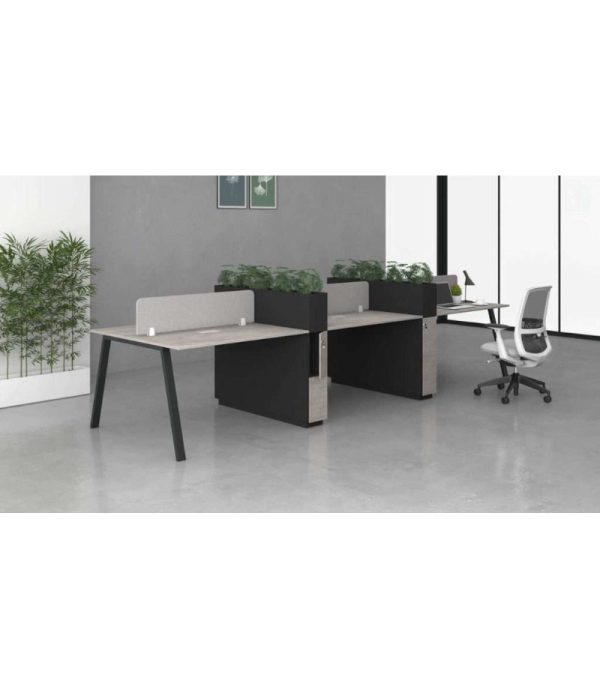 Mirror Office Workstation - Spacemaster Office Furniture Dubai