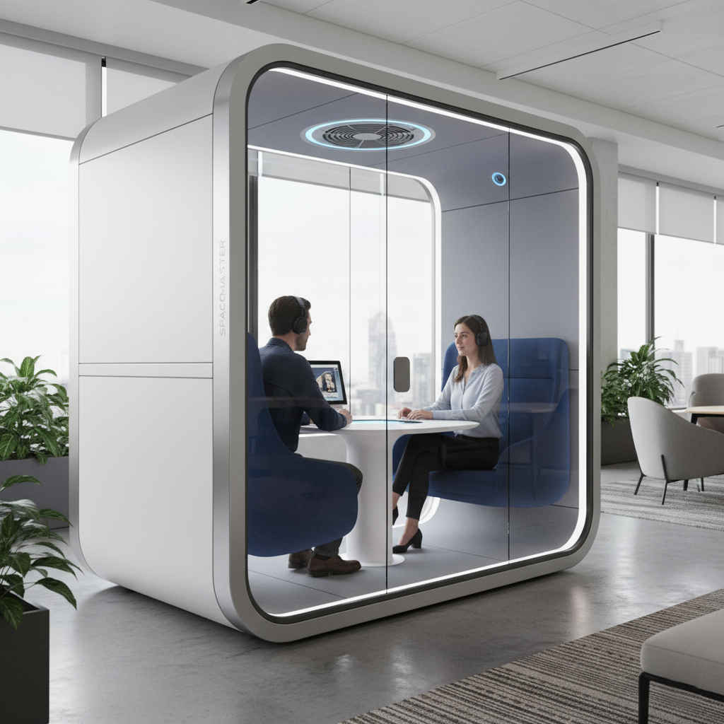 Acoustic Pods Two Person - Spacemaster Office Furniture Dubai